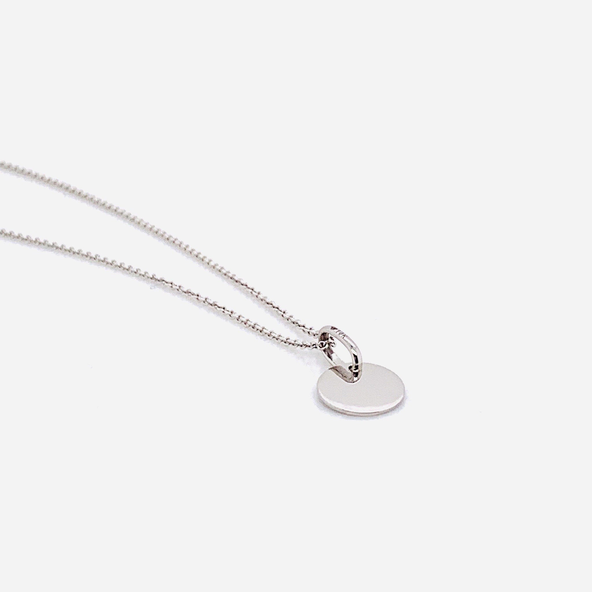 Bella Precious 10k Gold Necklace Mini Disc